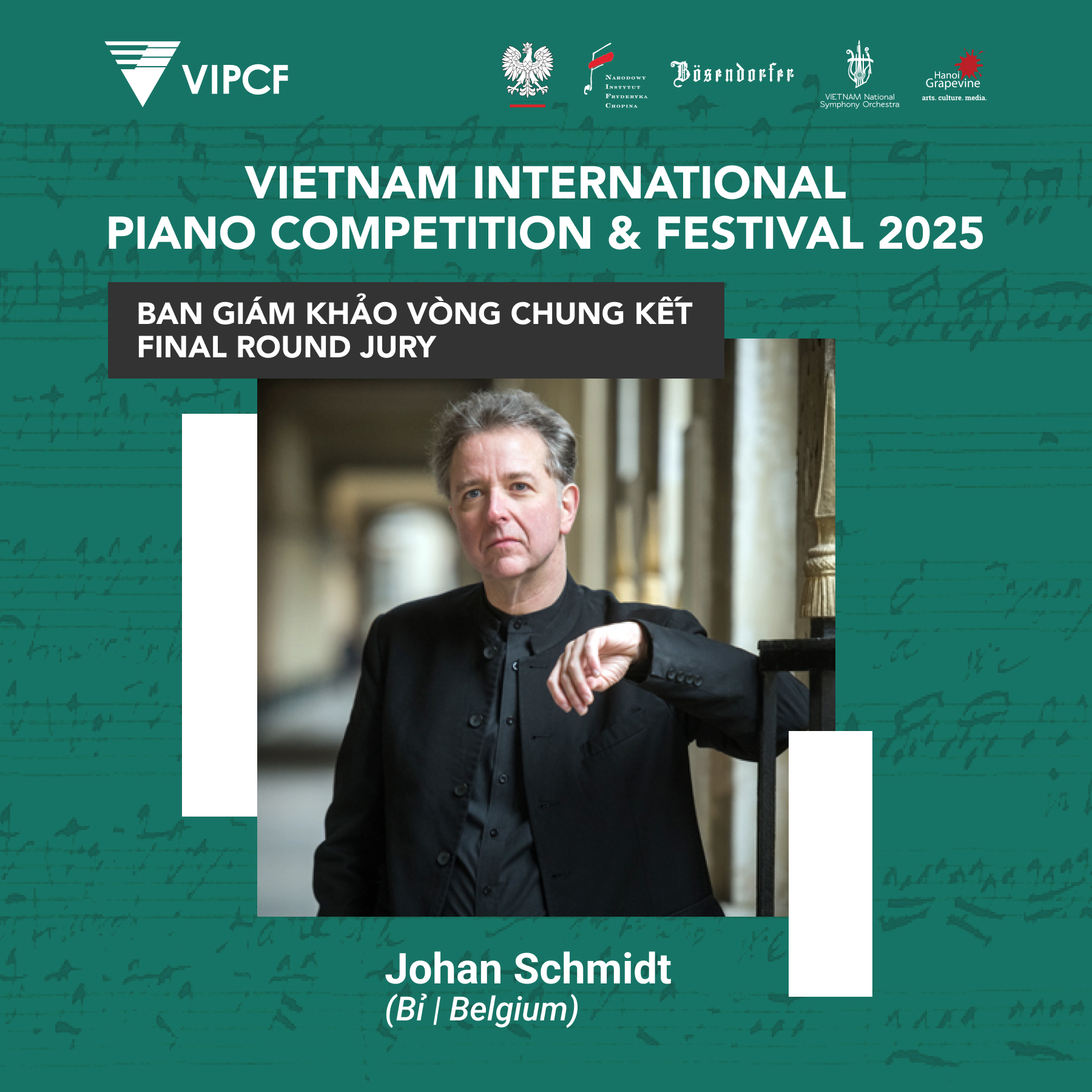 GIỚI THIỆU BAN GIÁM KHẢO VIPCF 2025 - JOHAN SCHMIDT - VIPCF