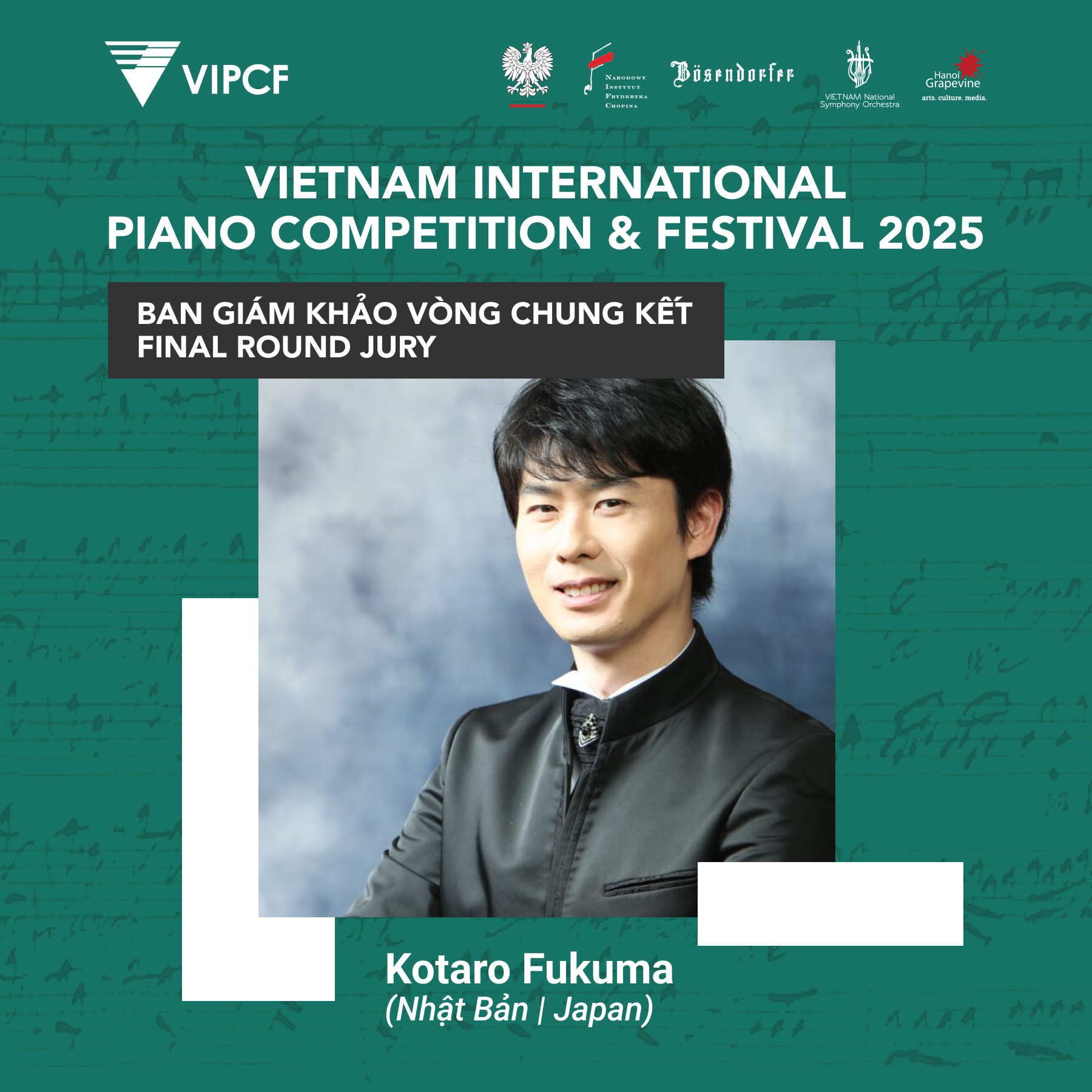 GIỚI THIỆU BAN GIÁM KHẢO VIPCF 2025 - KOTARO FUKUMA - VIPCF